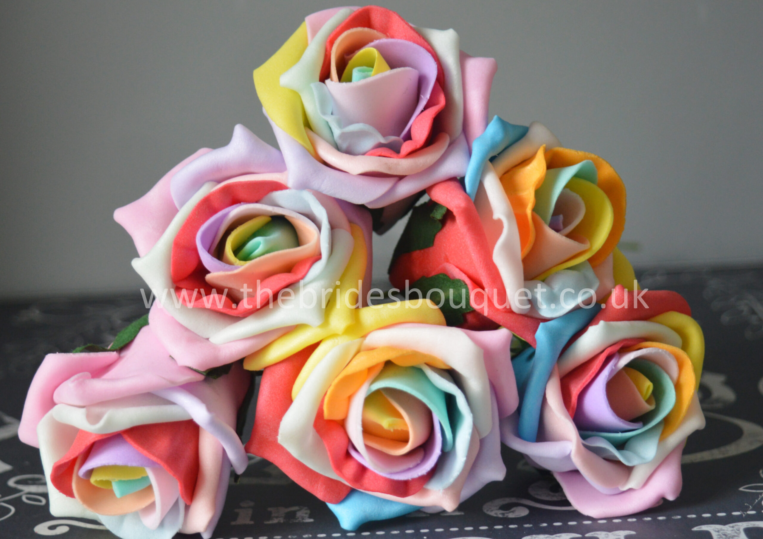 Foam Roses - Colourfast Foam Flowers -Rose Bunches Online
