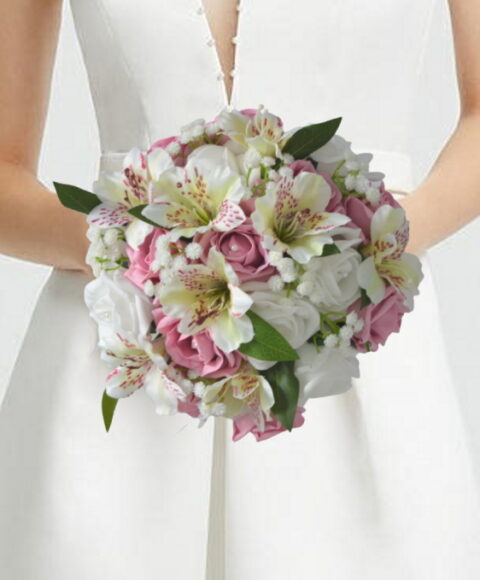 Alstroemeria Silk Wedding Bouquets - The Brides Bouquet UK