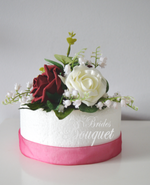Wedding Cake Flowers - Artificial Flower Set for Wedding Cakes