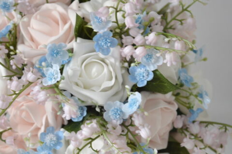 Spring Wedding Bouquets - Forget me Not & Lily of the Valley Posy