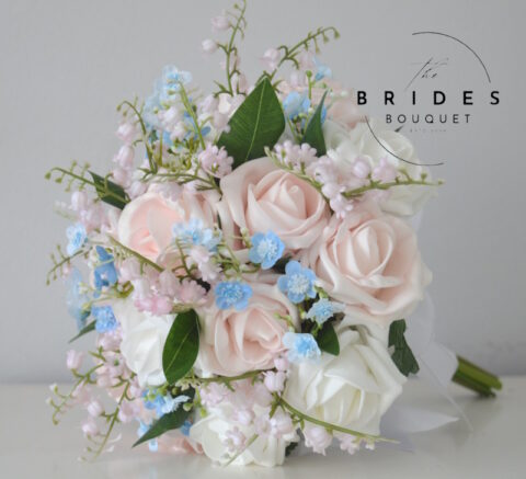 Spring Wedding Bouquets - Forget me Not & Lily of the Valley Posy