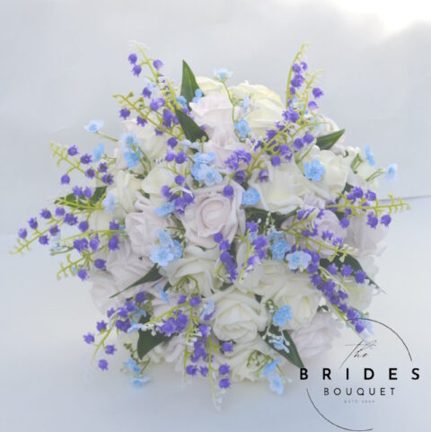 Spring Wedding Flower Bouquets - Forget Me Not & Lily Of Valley