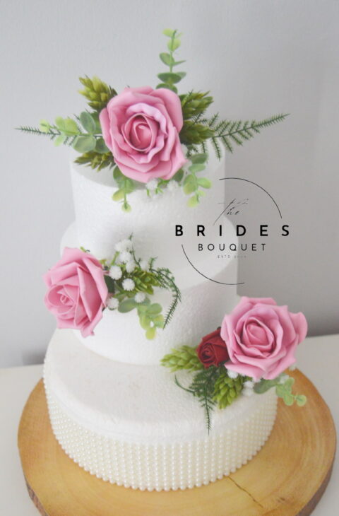 Artificial Flowers - Wedding Cake Arrangements - Rose & Hops