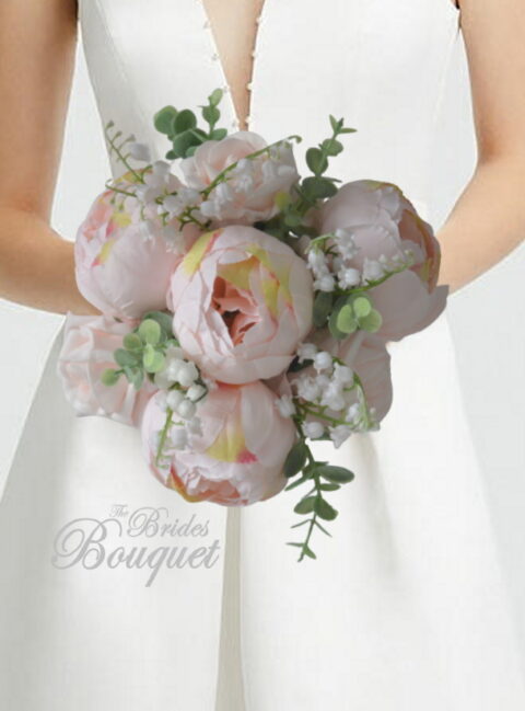 Silk Peony Bridal Bouquets - Artificial Wedding Flowers - Peonies