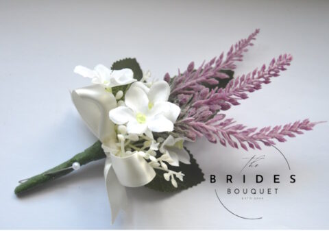 Heather Wedding Flowers - Artificial Bridal Flowers - Buttonholes
